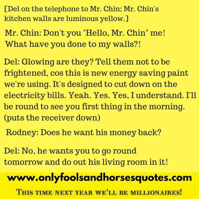 Only Fools And Horses S2 E5 The Yellow Peril Script